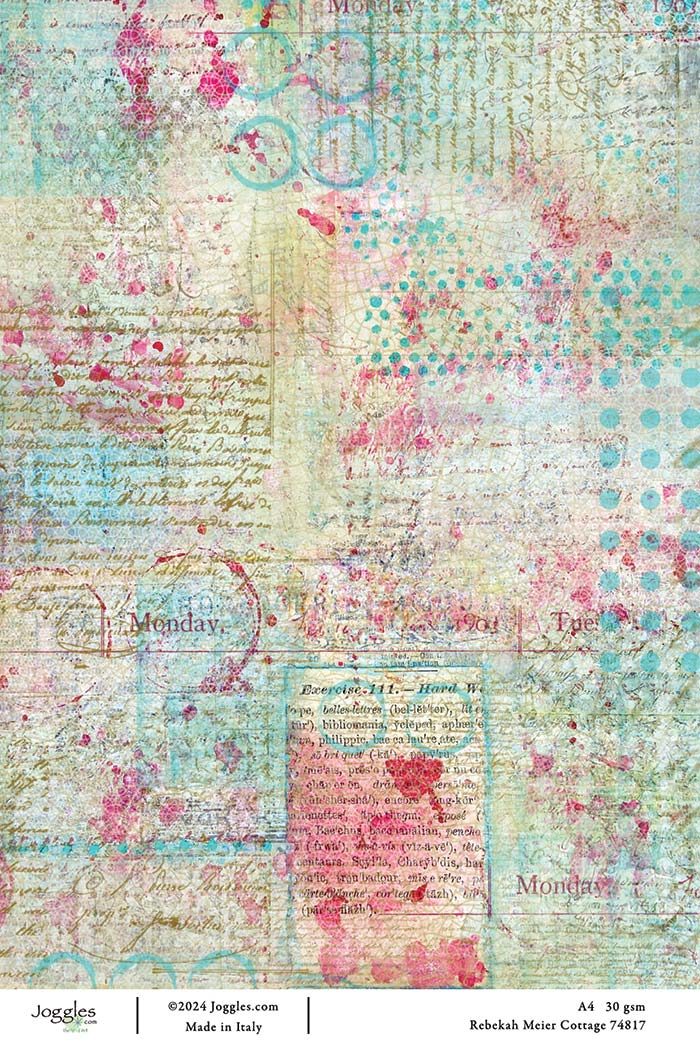 Joggles / Rebekah Meier A4 Rice Paper - Cottage [74817] - Joggles.com