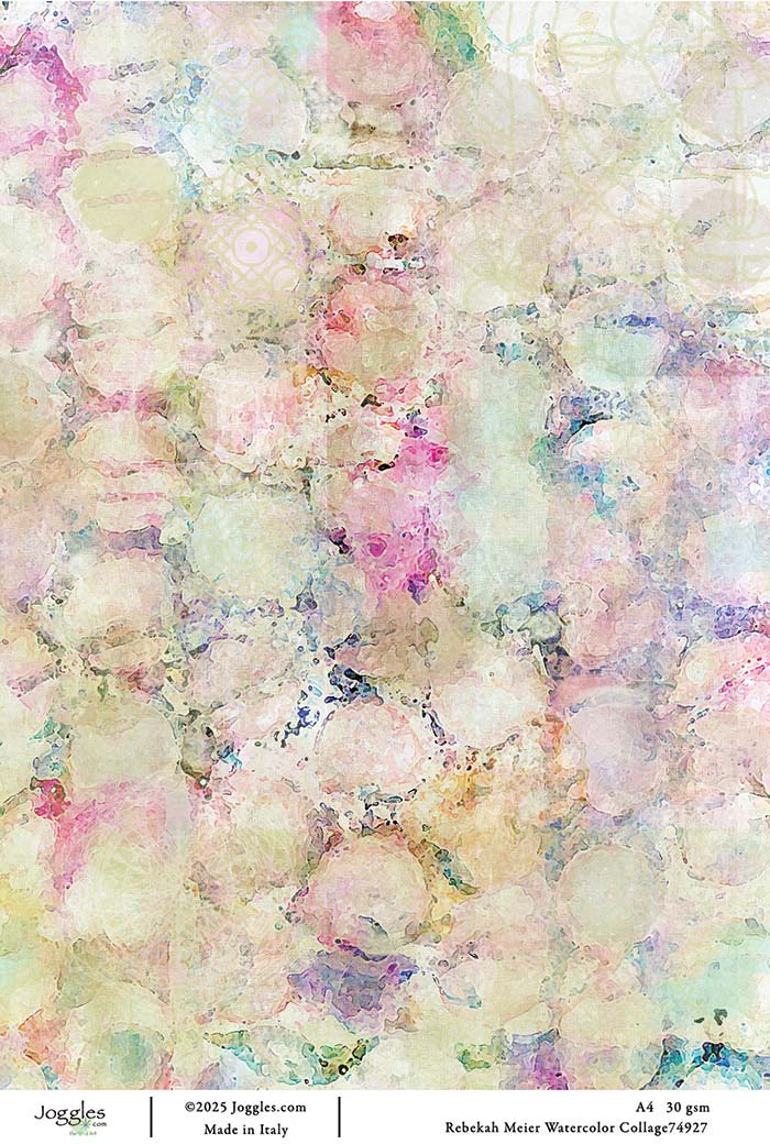Joggles / Rebekah Meier A4 Rice Paper - Watercolor Collage [74927 ...