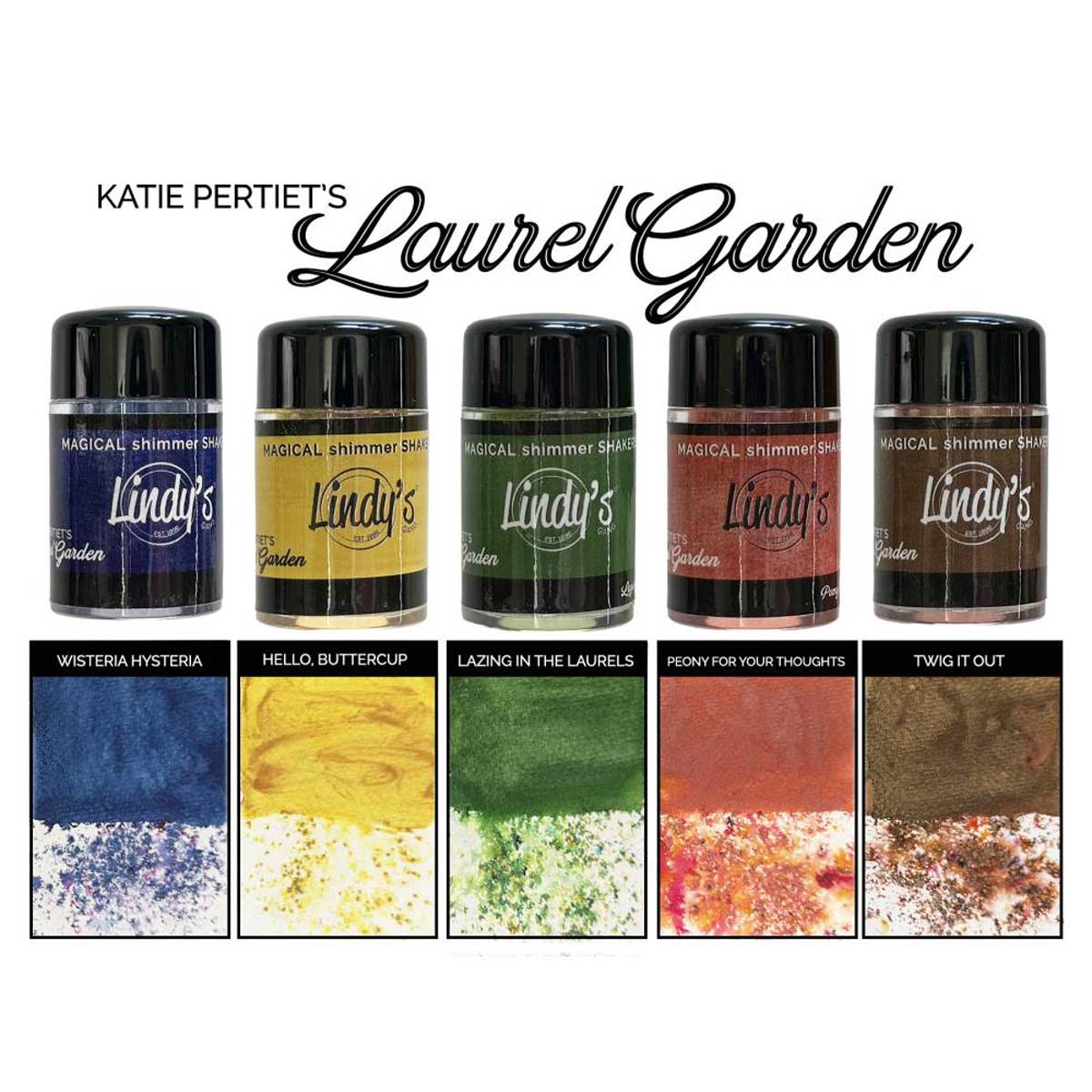 Lindy's Stamp Gang Magical Shakers - Laurel Garden Set Of 5 - Joggles.com