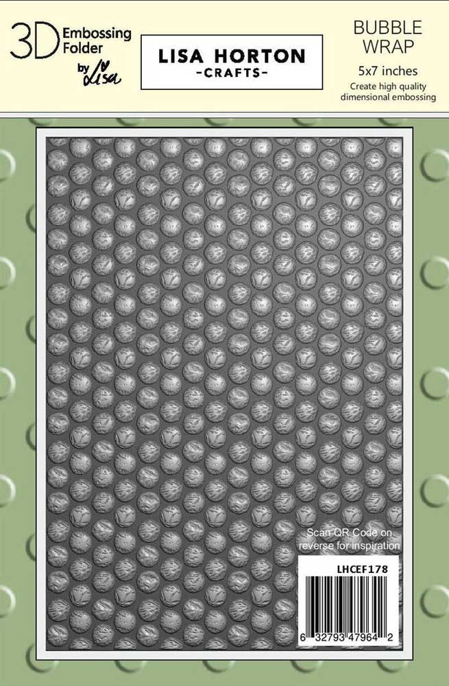 Lisa Horton 3D Embossing Folder - Bubble Wrap [LHCEF178] - Joggles.com
