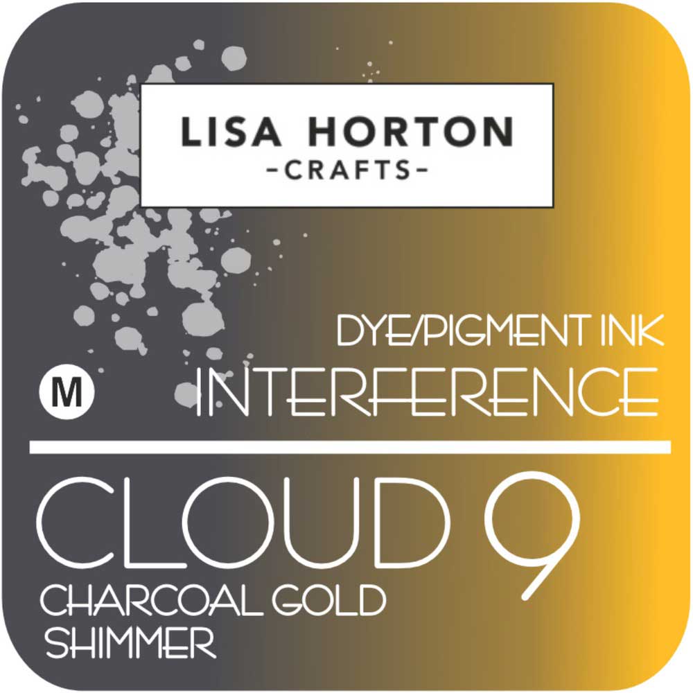Lisa Horton Crafts Cloud 9 Interference Ink Pad - Charcoal Gold Shimmer ...