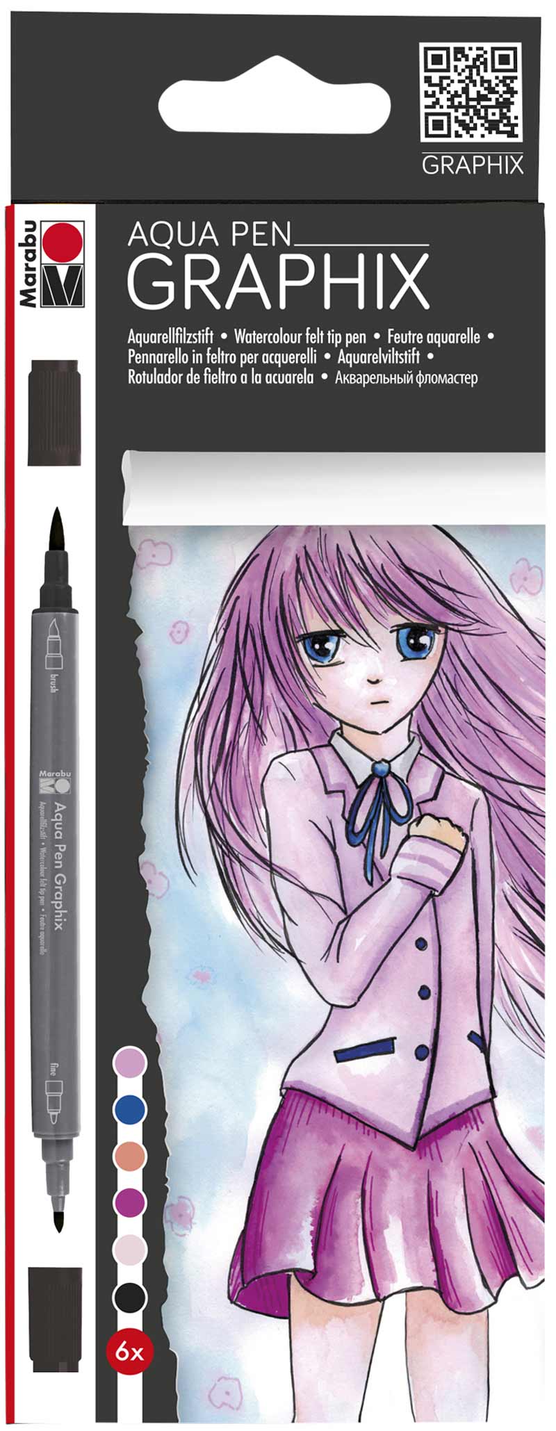 Marabu Graphix Aqua Pens and Fineliners - Joggles.com