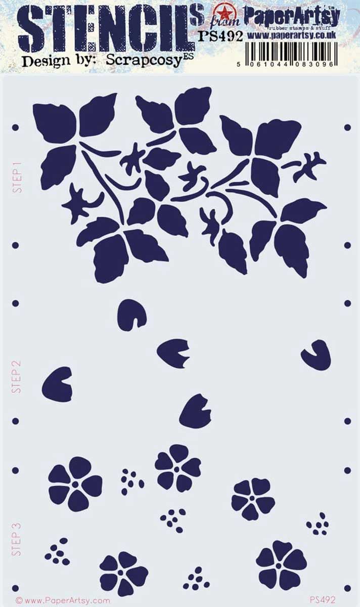 PaperArtsy / Scrapcosy Stencil - PS492 - Joggles.com