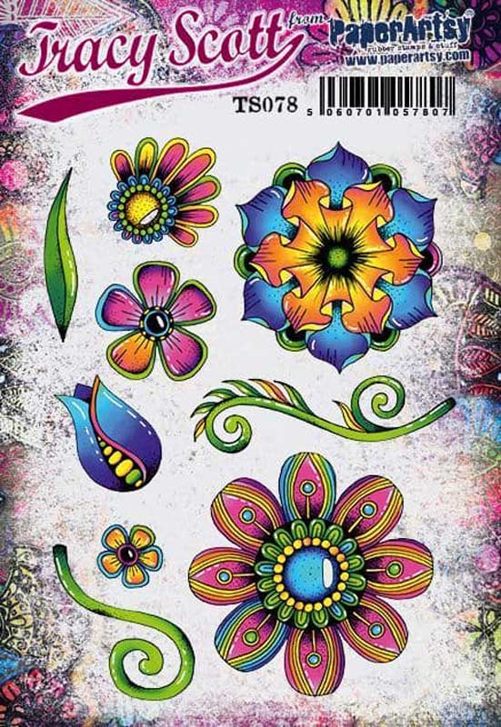 PaperArtsy Tracy Scott Stamp Set - TS078 - Joggles.com