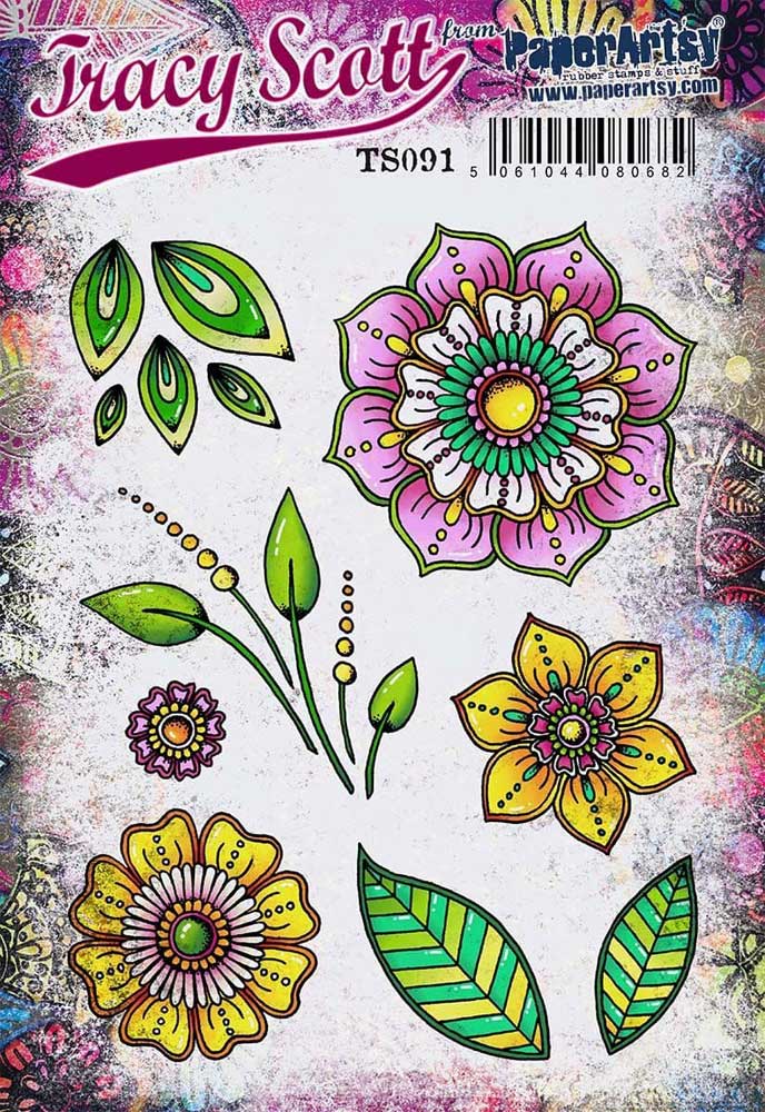 PaperArtsy Tracy Scott Stamp Set - TS091 - Joggles.com
