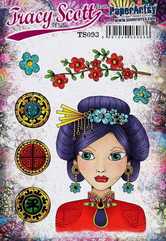 PaperArtsy Tracy Scott Stamp Set - TS093 - Joggles.com