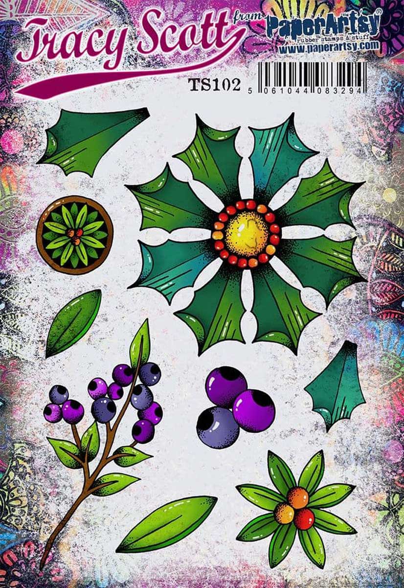 PaperArtsy Tracy Scott Stamp Set - TS102 - Joggles.com