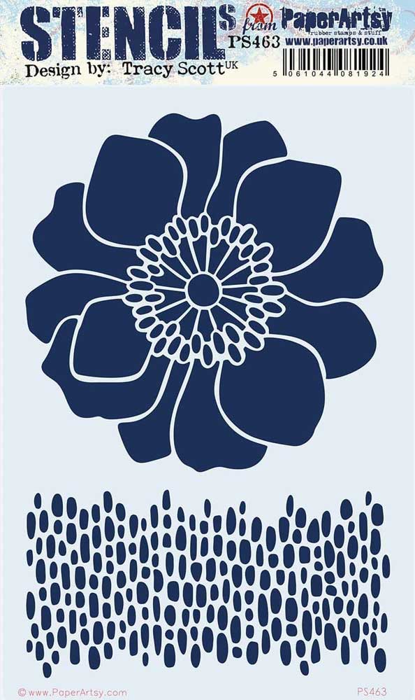 PaperArtsy / Tracy Scott Stencil - PS463 - Joggles.com