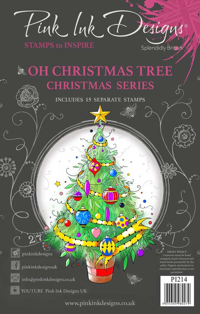 Pink Ink Designs Clear Stamp Set - Oh Christmas Tree [PI214] - Joggles.com