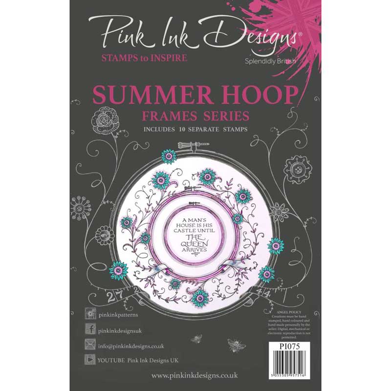 Pink Ink Designs Clear Stamp Set - Summer Hoop [PI075] - Joggles.com