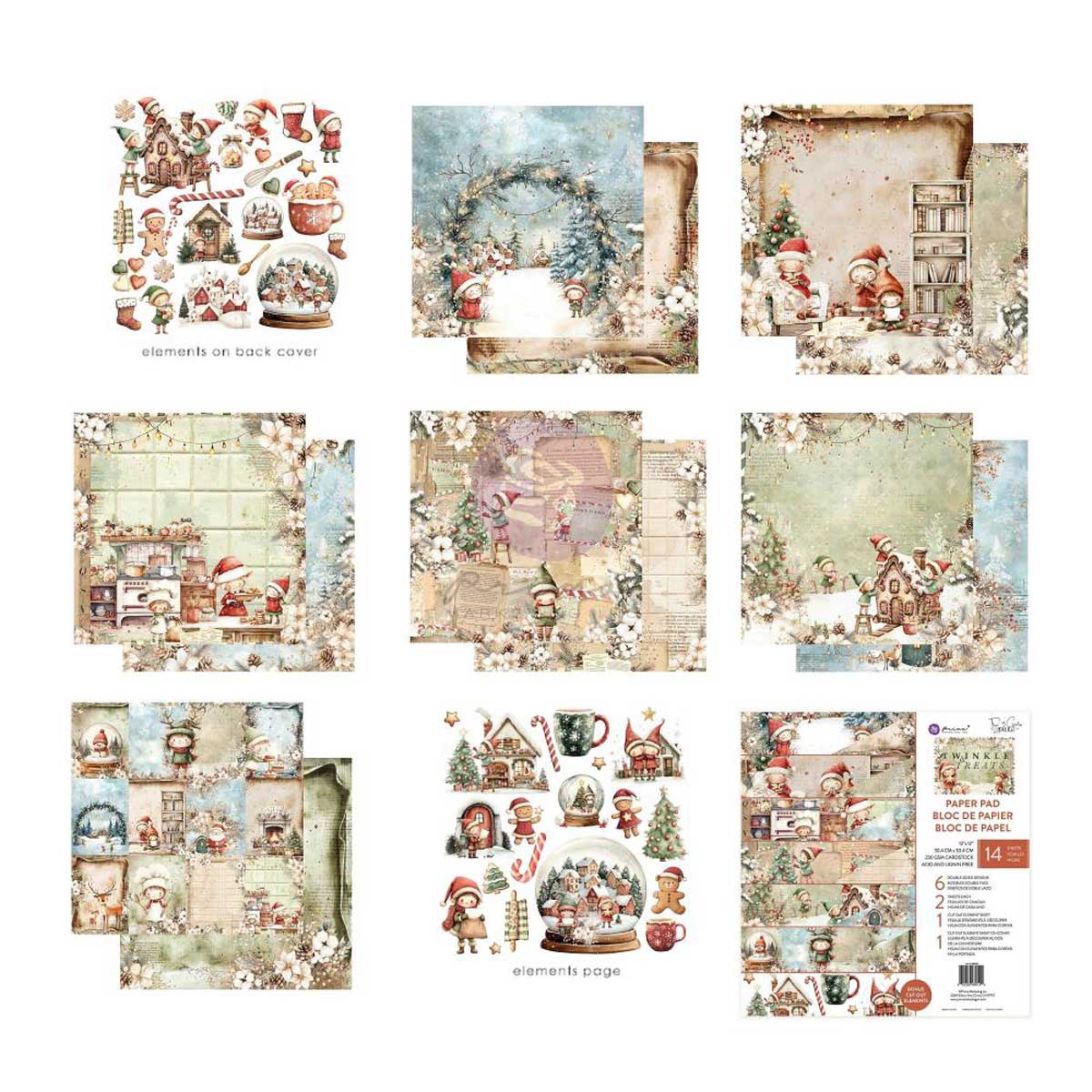 Prima Twinkle Treats Collection - 12" x 12" Paper Pad [680152 ...