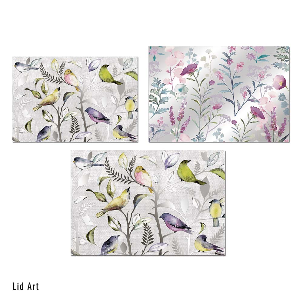 Punch Studio Set of 3 Nesting Boxes - Lilac and Sage [43804N] - Joggles.com