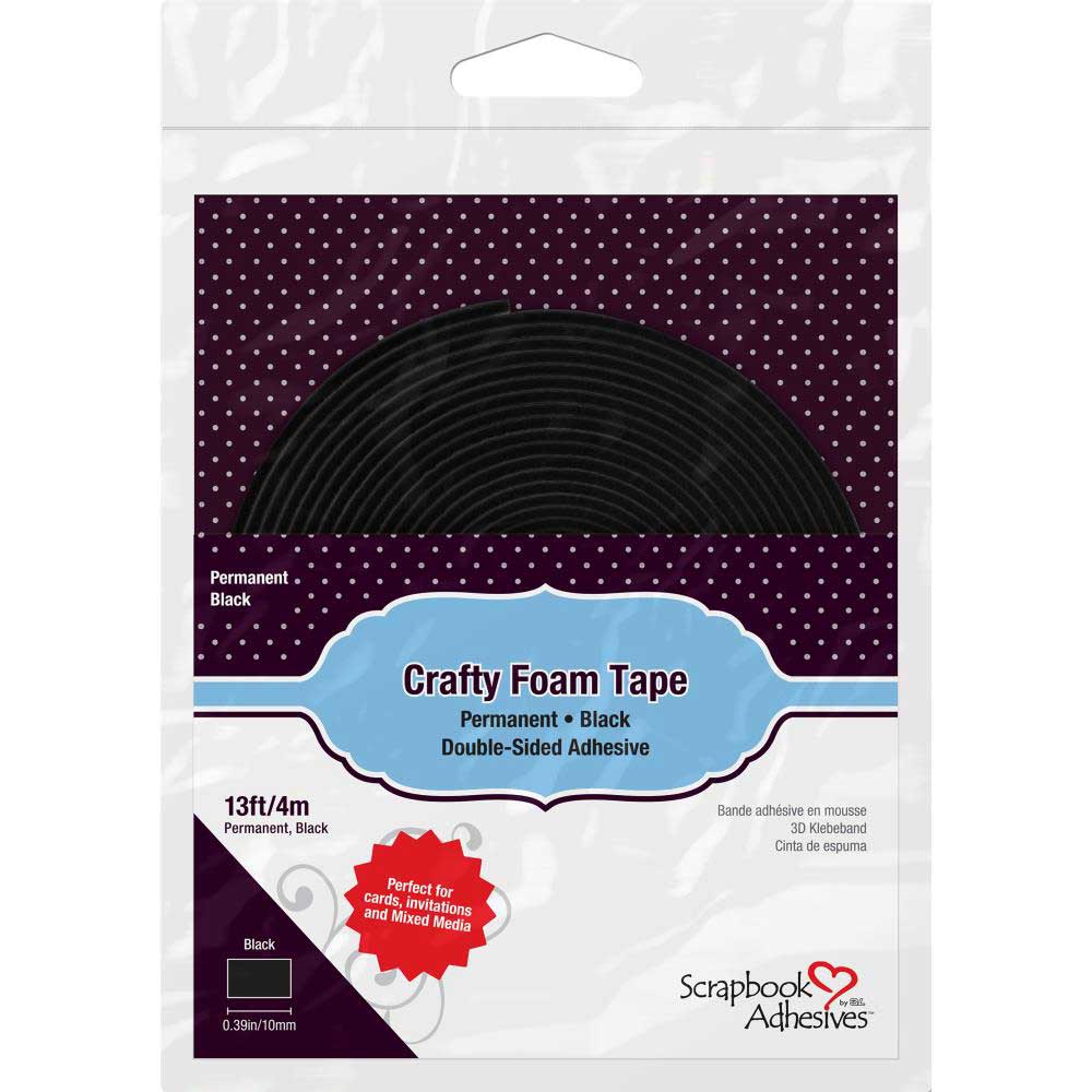 Scrapbook Adhesives Crafty Foam Tape - Black [01619] - Joggles.com