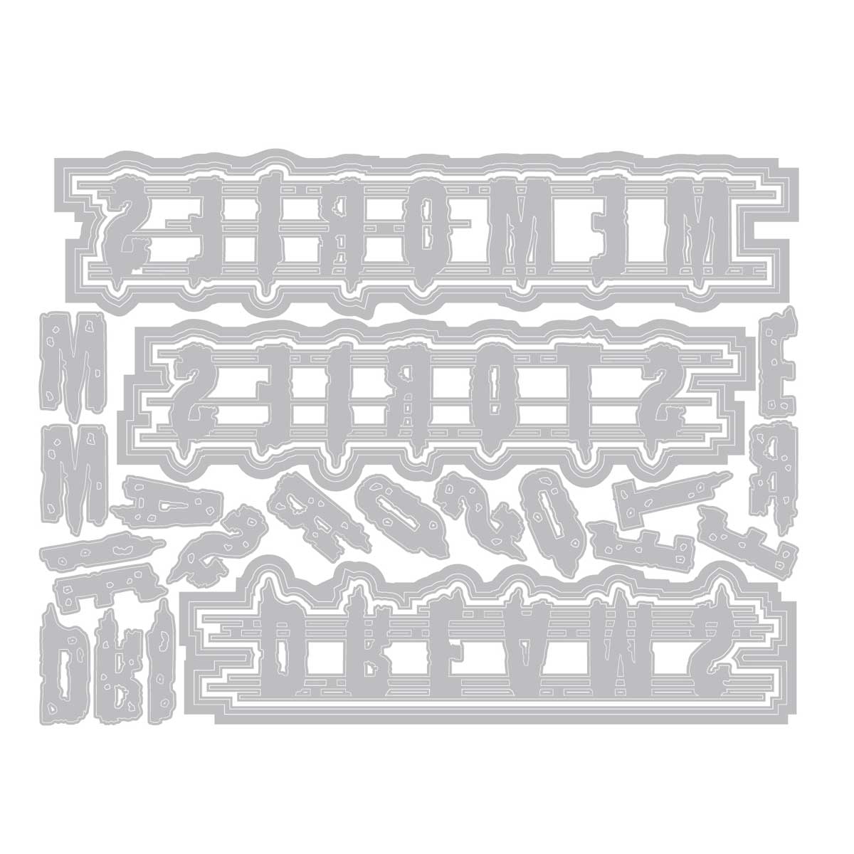 Seth Apter / Sizzix Thinlits - Word Wafers [667021] - Joggles.com