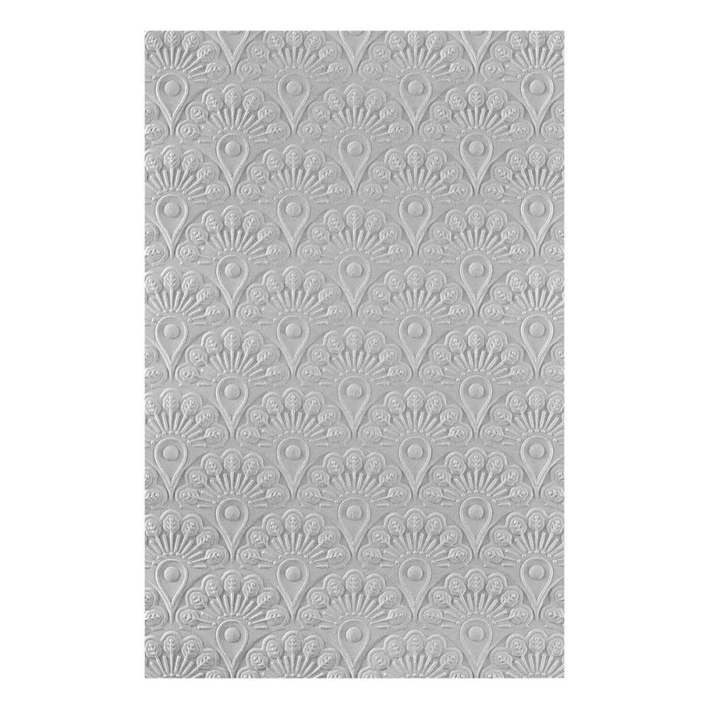 Spellbinders 3D Embossing Folder - Peacock Motif [E3D-096] - Joggles.com
