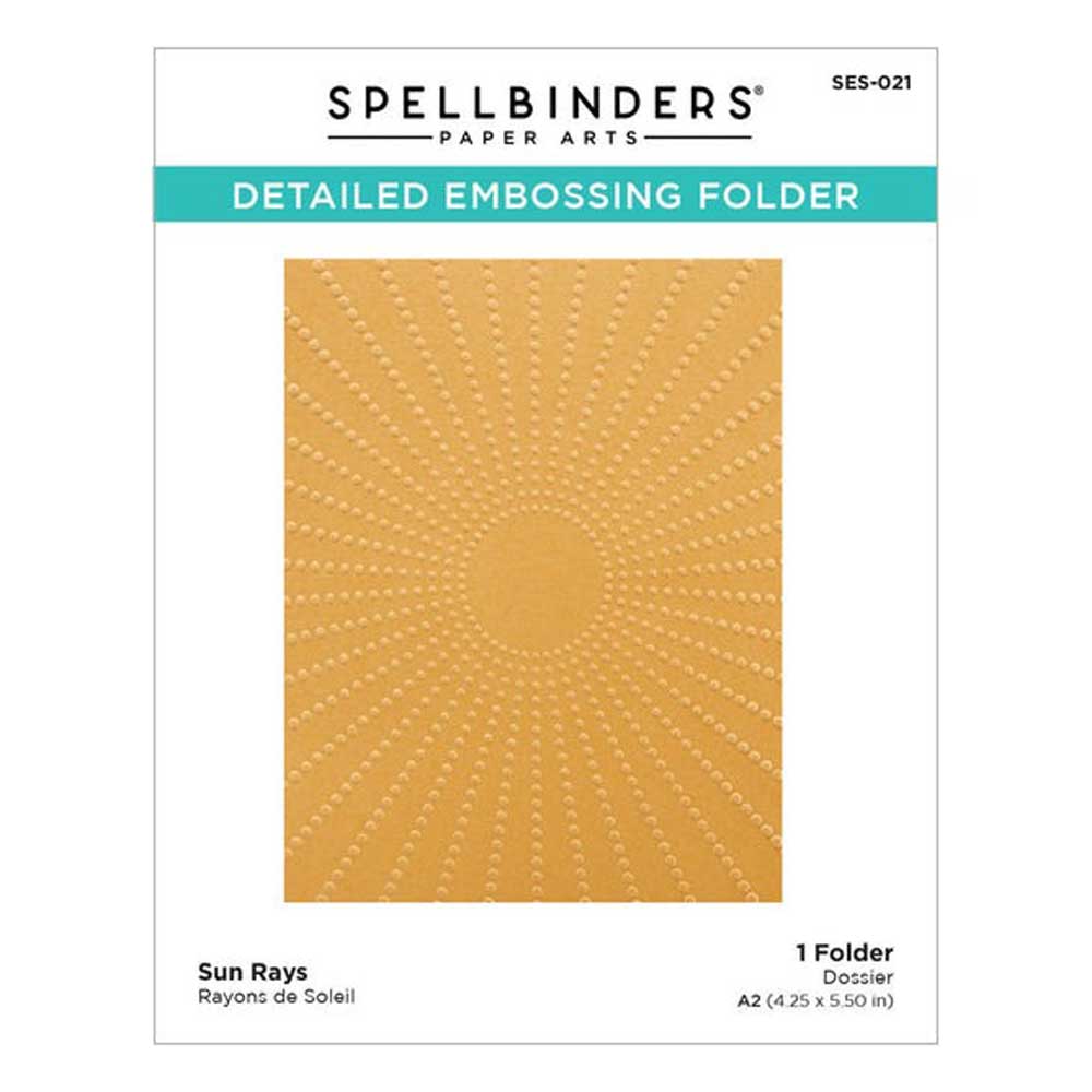 Spellbinders Detailed Embossing Folder - Sun Rays [SES-021] - Joggles.com