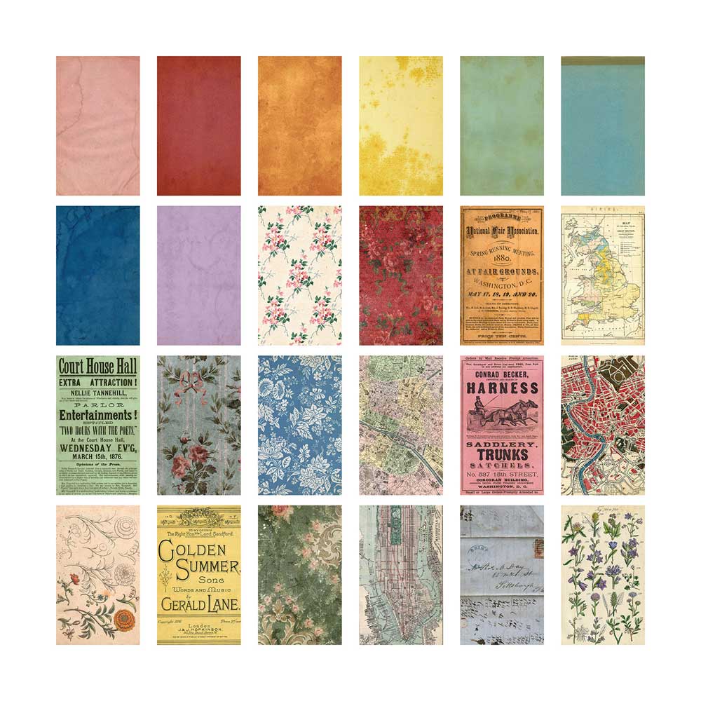 Spring 2023 Idea-ology by Tim Holtz - [TH94309] Backdrops Volume 5 ...