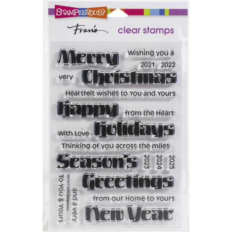 Stampendous Clear Stamp Set - Bold Season [SSC1417] - Joggles.com