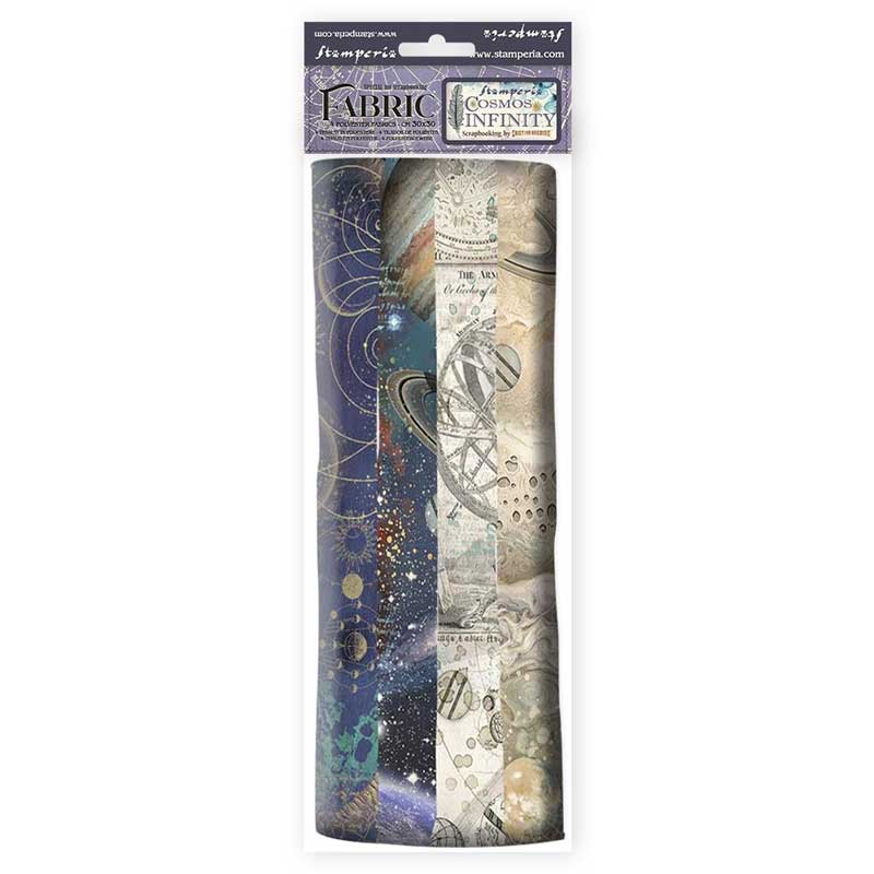 Stamperia Cosmos Infinity Collection Fabric [SBPLT05] - Joggles.com