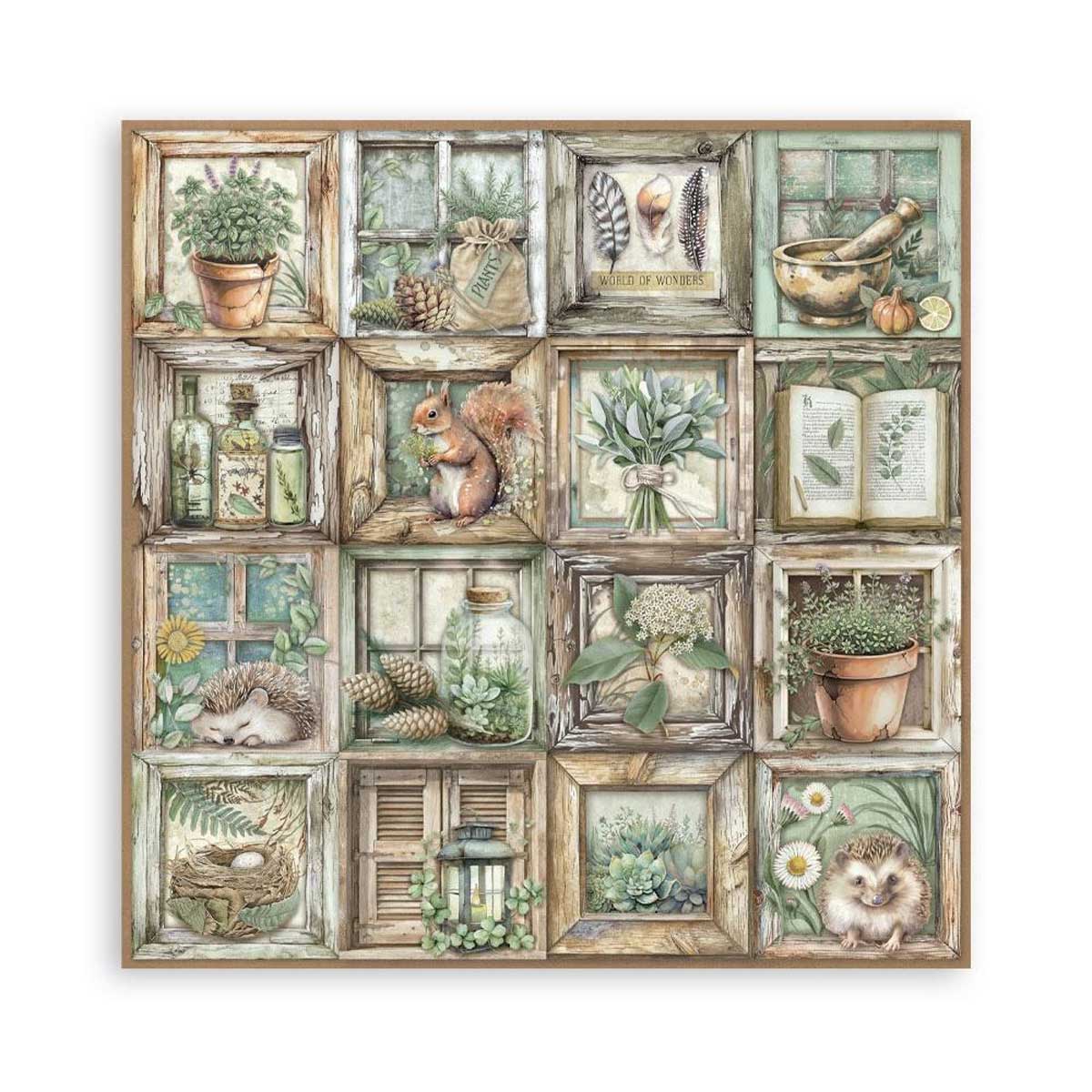 Stamperia Herbarium Silvae Collection - 12" x 12" Maxi Paper Pad ...