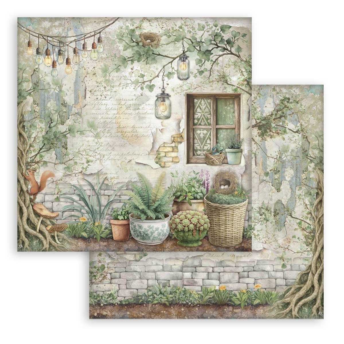 Stamperia Herbarium Silvae Collection - 8" x 8" Paper Pad [SBBS135 ...