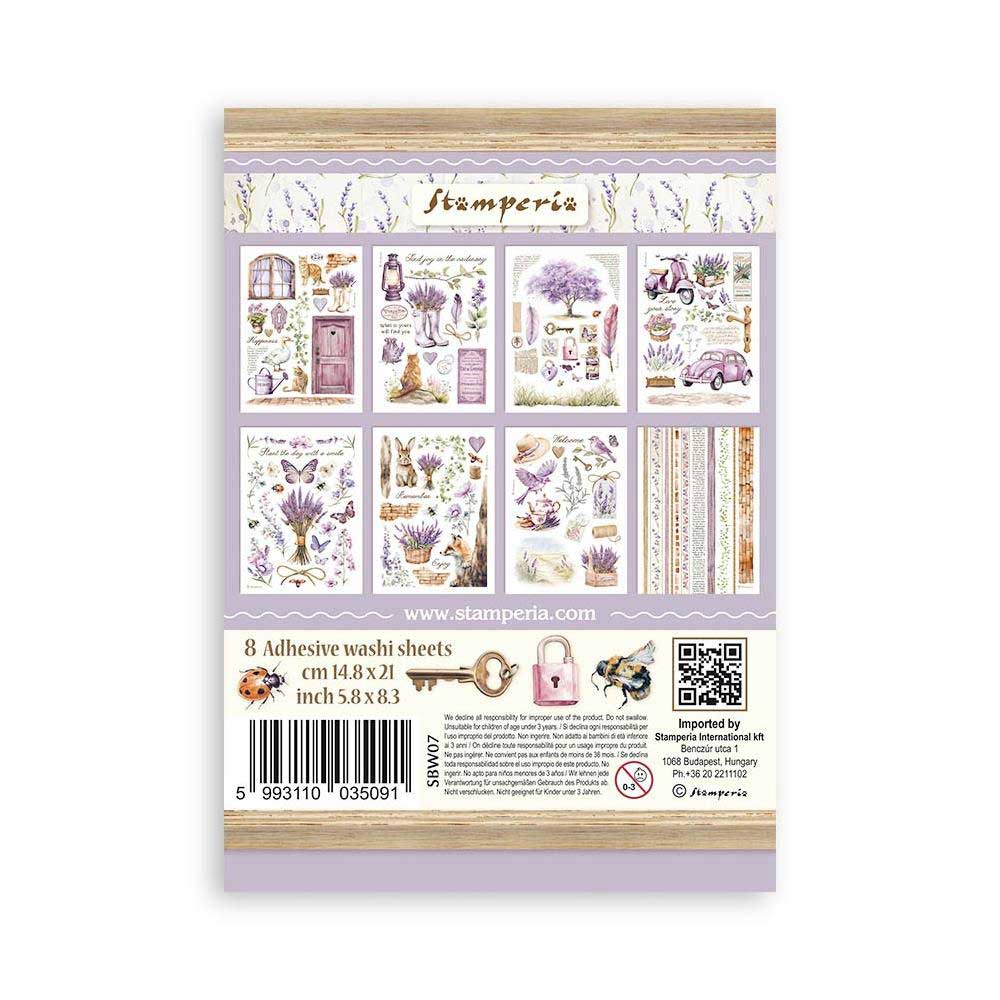 Stamperia Lavender Collection - A5 Washi Pad [SBW07] - Joggles.com