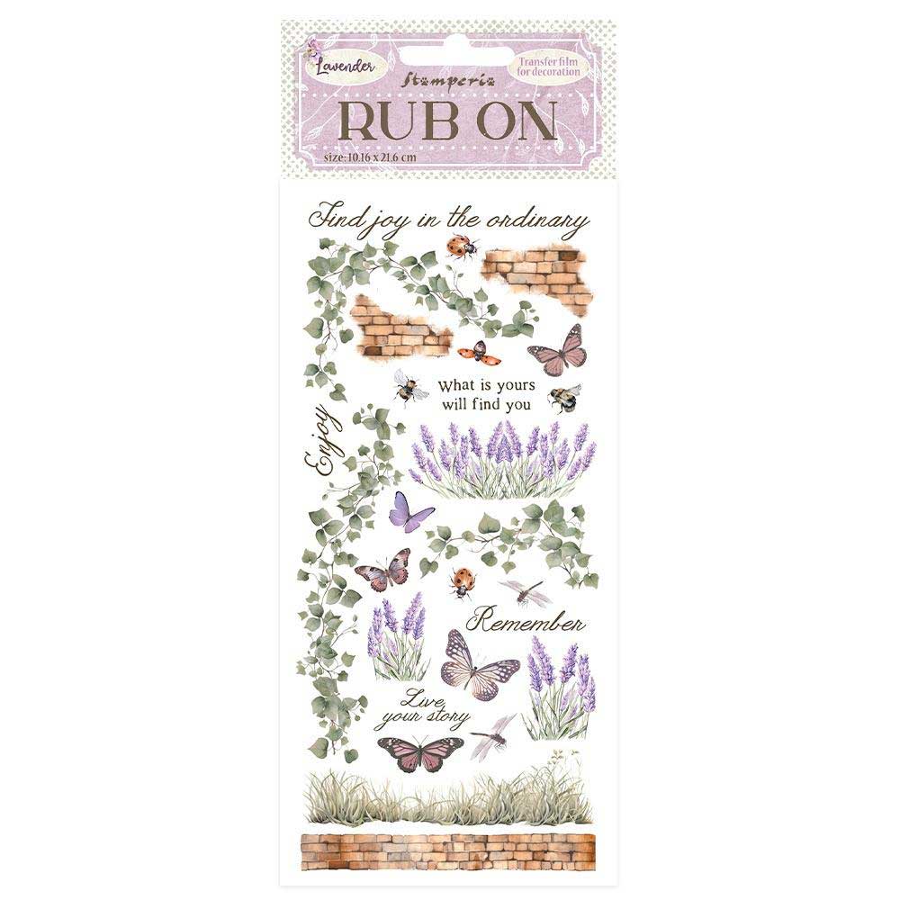 Stamperia Lavender Collection - Rub-Ons - Ivy & Butterfly [DFLRB96 ...