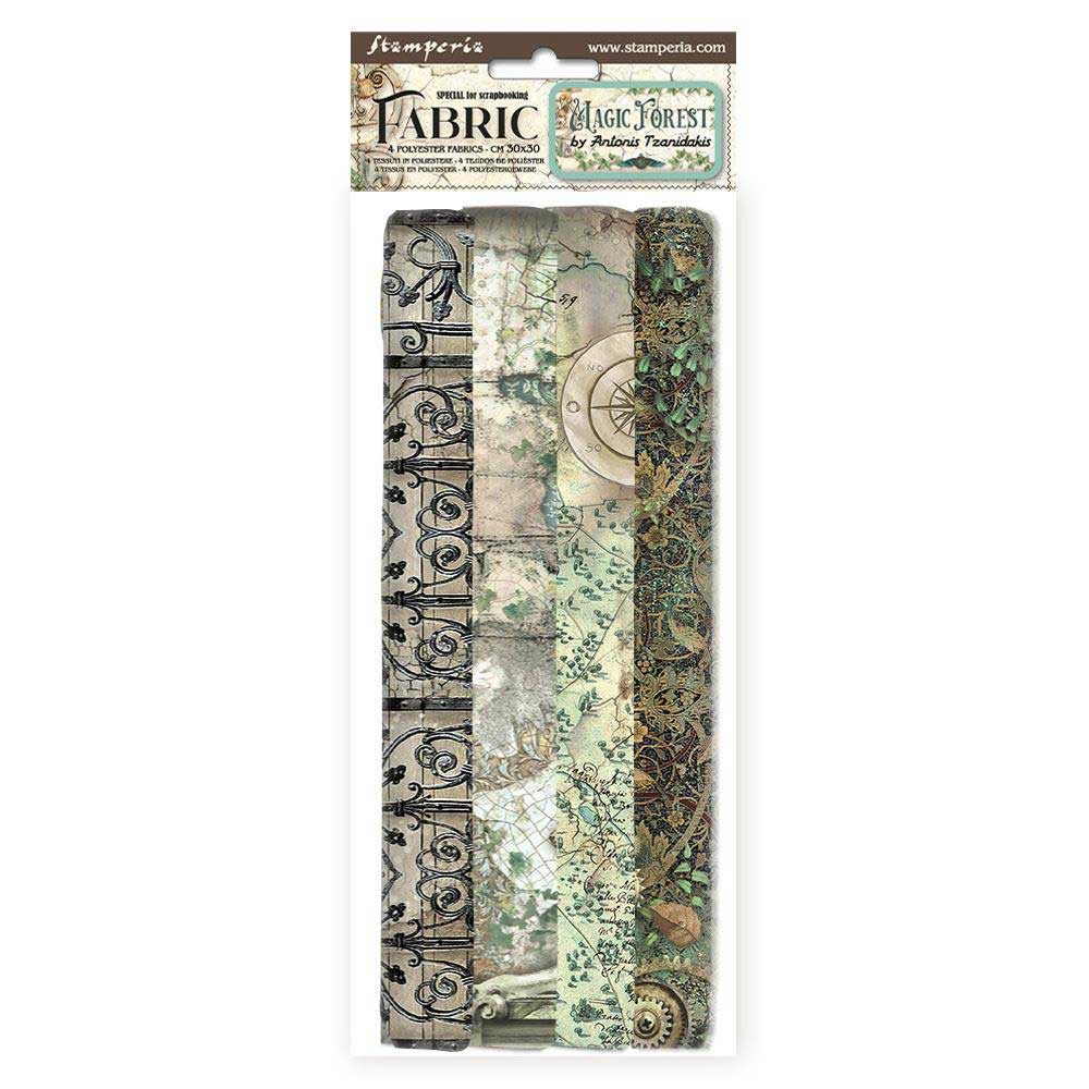 Stamperia Magic Forest Collection Fabric SBPLT10 Joggles Stamperia Magic Forest Collection Fabric SBPLT10 Joggles