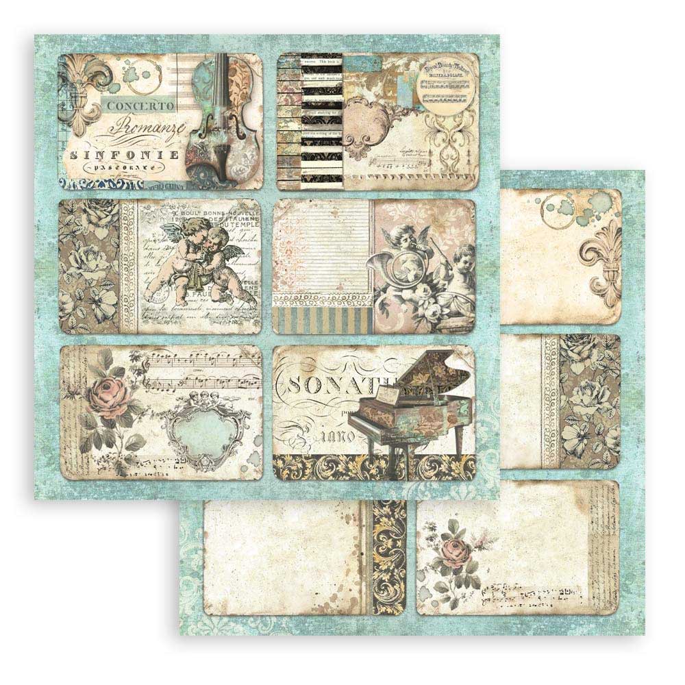 Stamperia Music Collection - 8" x 8" Paper Pad [SBBS118] - Joggles.com