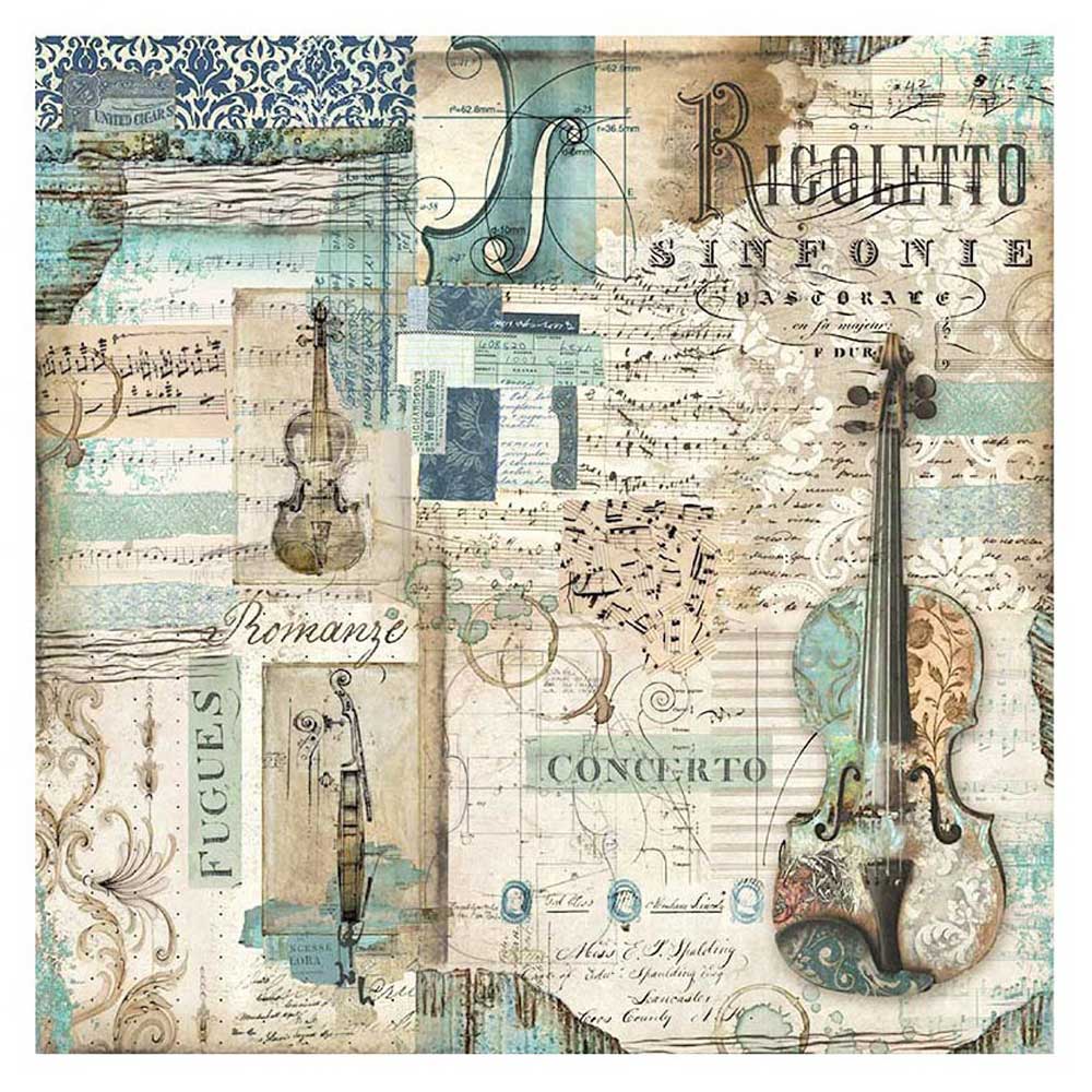 Stamperia Music Collection - Fabric Collection [SBPLT38] - Joggles.com