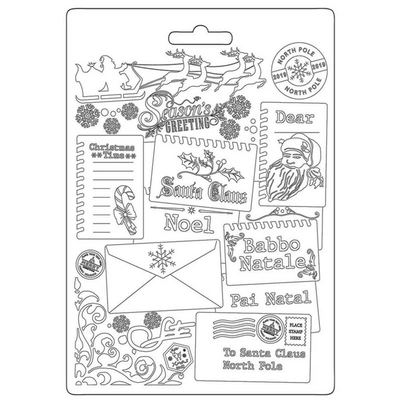 Stamperia Romantic Christmas Collection Texture Impression Mould ...