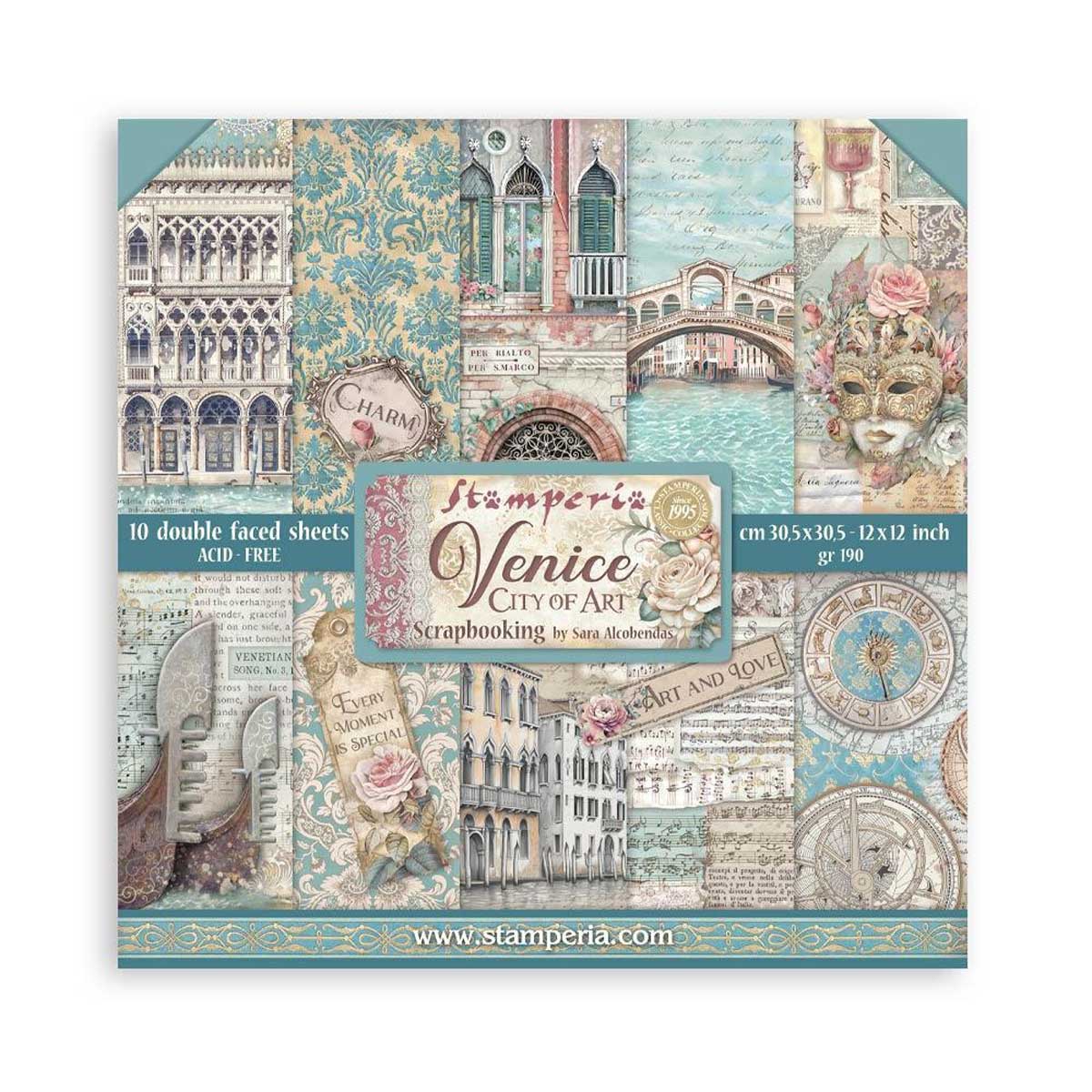 Stamperia Venice Collection - 12" x 12" Paper Pad [SBBL172] - Joggles.com