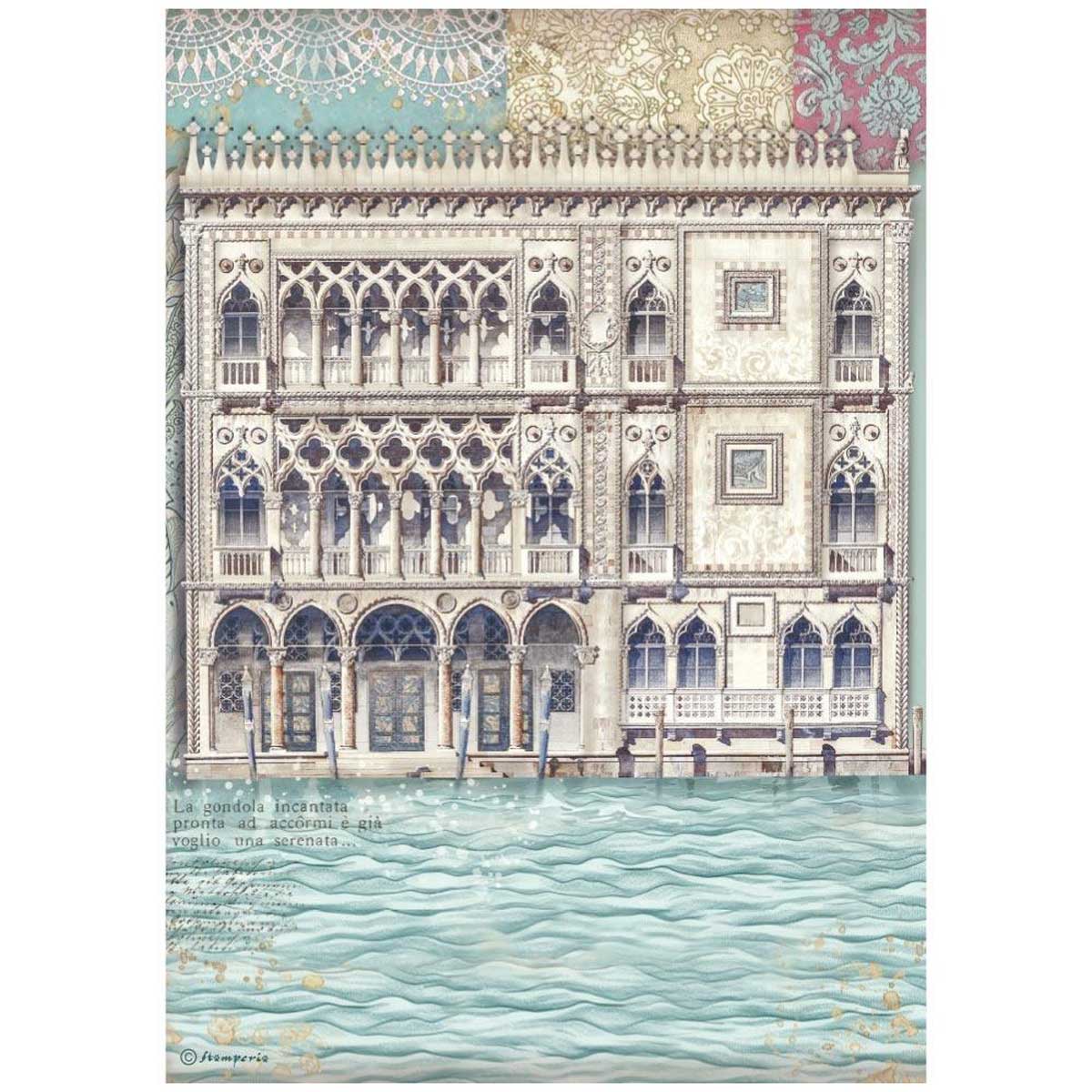 Stamperia Venice Collection - A4 Rice Paper Selection [DFSA4XVN ...