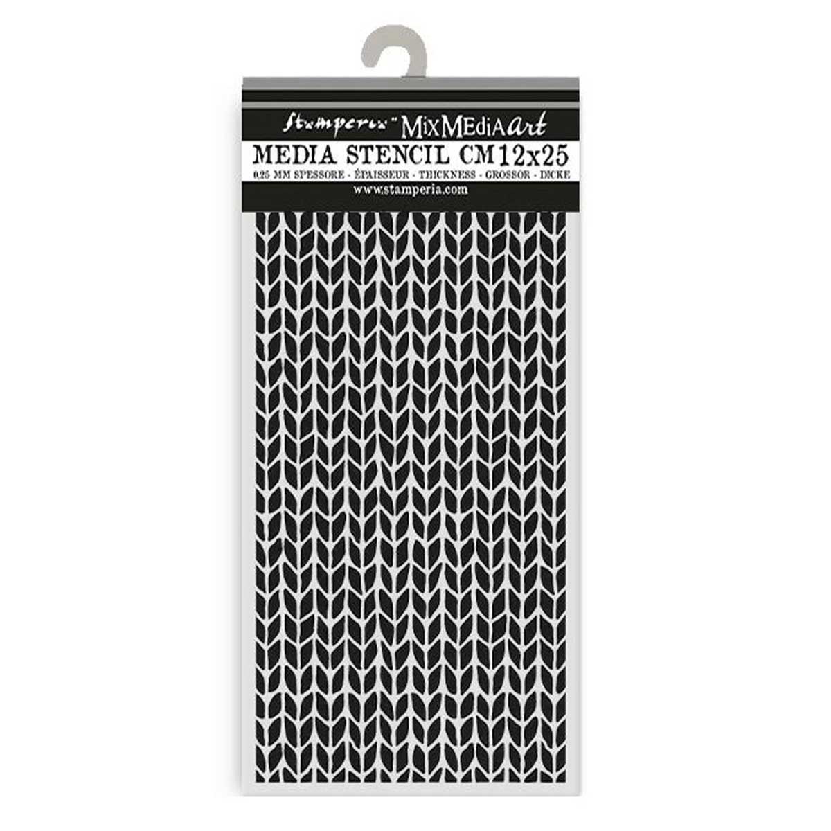Stamperia Whispering Woods Collection - Media Stencil - Knitting ...