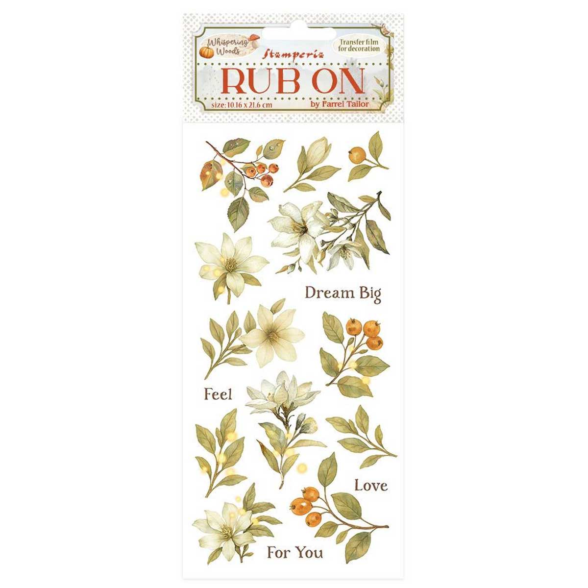 Stamperia Whispering Woods Collection - Rub On - Magnolia [DFLRB184 ...