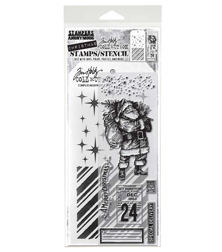 Stampers Anonymous / Tim Holtz Stamp & Stencil Sets - Joggles.com
