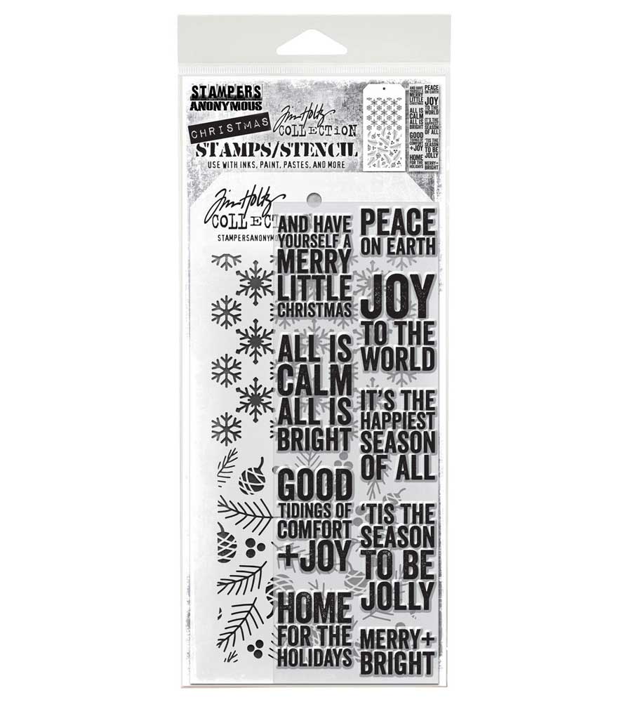 Stampers Anonymous / Tim Holtz Stamp & Stencil Sets - Joggles.com