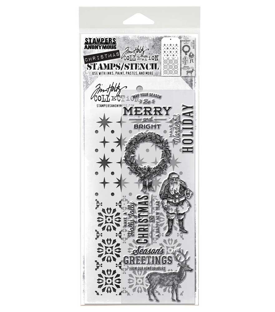 Stampers Anonymous / Tim Holtz Stamp & Stencil Sets - Joggles.com