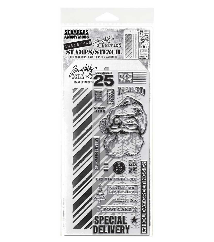 Stampers Anonymous / Tim Holtz Stamp & Stencil Sets - Joggles.com