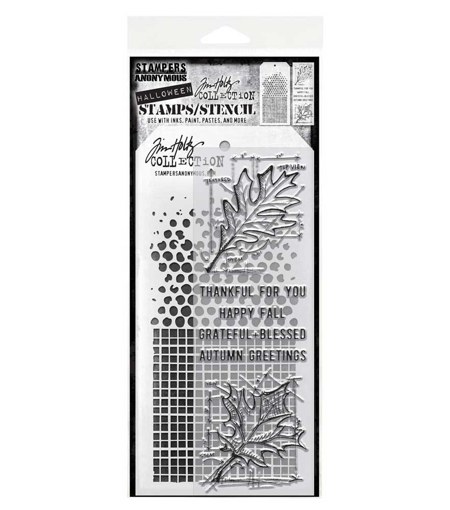 Stampers Anonymous / Tim Holtz Stamp & Stencil Sets - Joggles.com