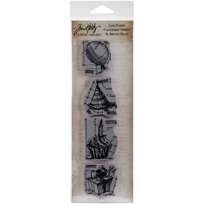 Tim Holtz Unmounted by Stampers Anonymous - Joggles.com