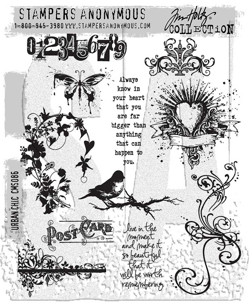 Stampers Anonymous/Tim Holtz Unmounted Rubber Stamps - [CMS086] Urban ...