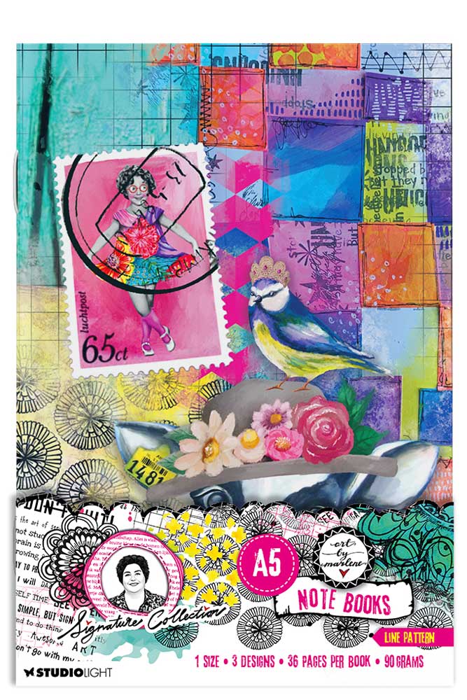 Studio Light Art By Marlene Signature Collection - A5 Note Books - Line ...