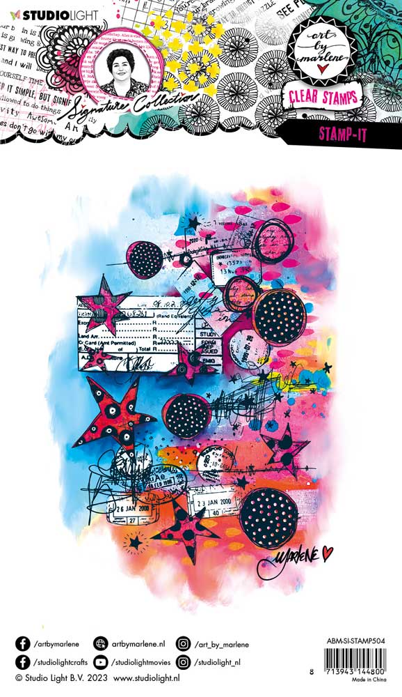 Studio Light Art By Marlene Signature Collection - Clear Stamp Set ...