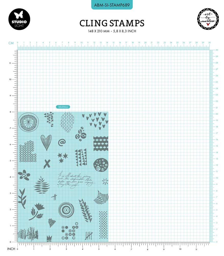 Studio Light Art By Marlene Signature Collection - Cling Stamp Set ...