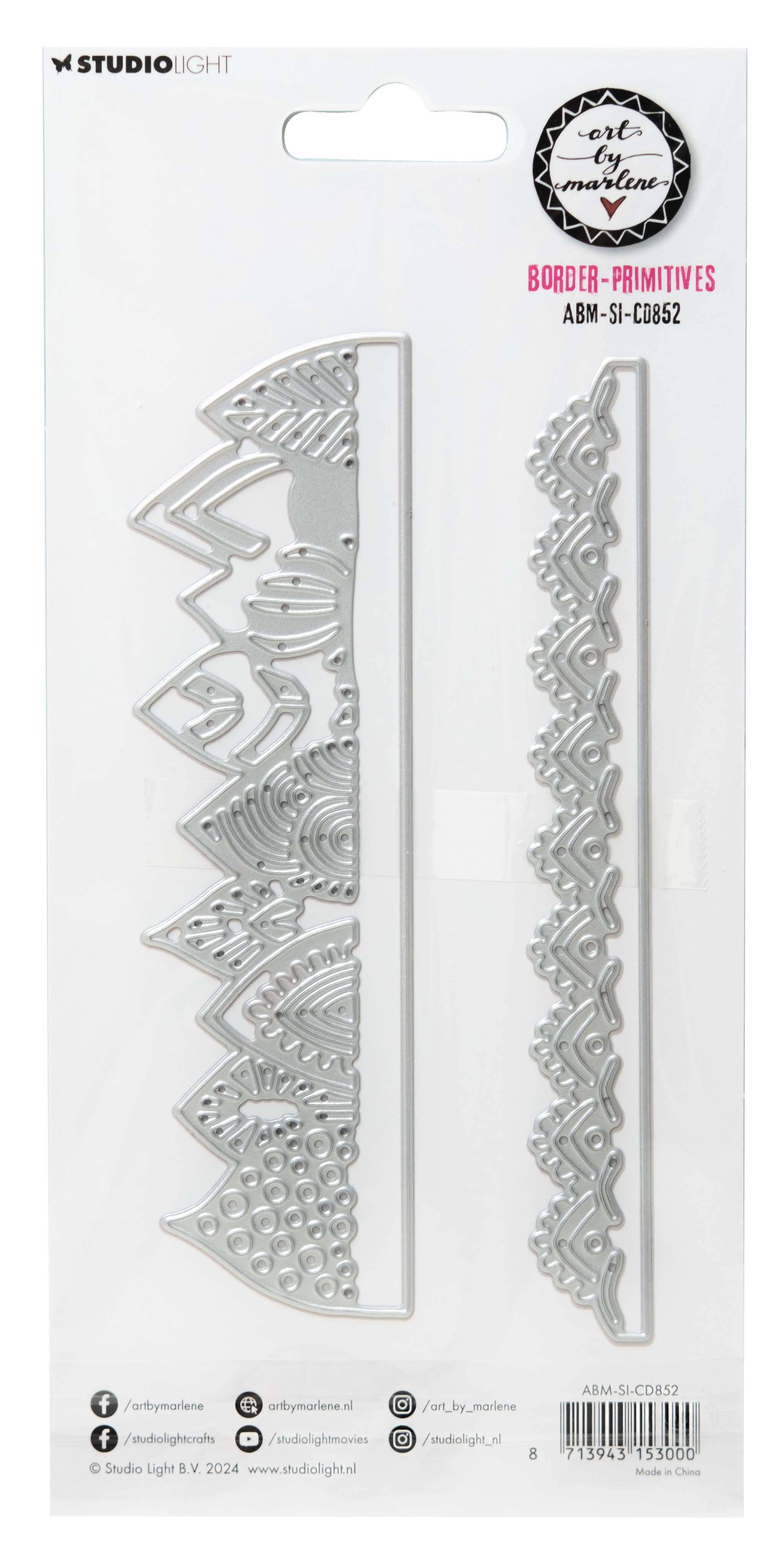Studio Light Art By Marlene Signature Collection - Cutting & Embossing Die Set - Border ...