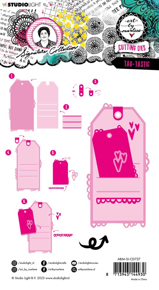 Studio Light Art By Marlene Signature Collection - Cutting & Embossing Die Set - Tag-Tastic [ABM ...