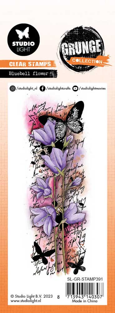 Studio Light Grunge Collection Clear Stamp - Bluebell Flower [SL-GR ...