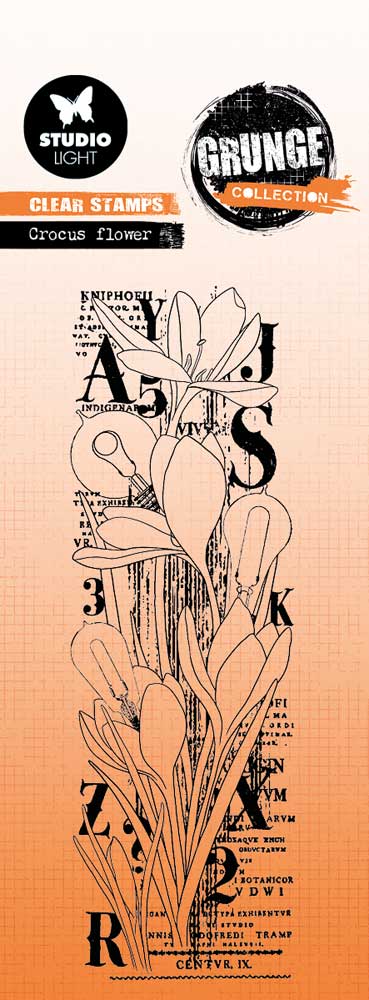 Studio Light Grunge Collection Clear Stamp - Crocus Flower [SL-GR ...