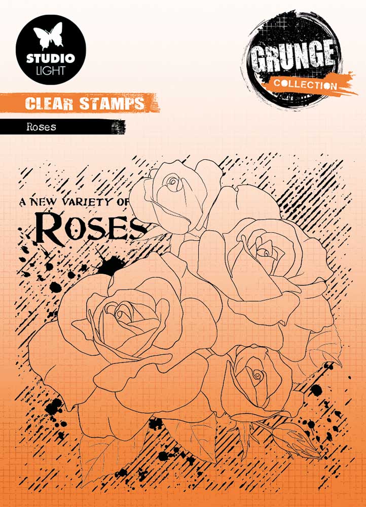 Studio Light Grunge Collection Clear Stamp - Roses [SL-GR-STAMP401 ...